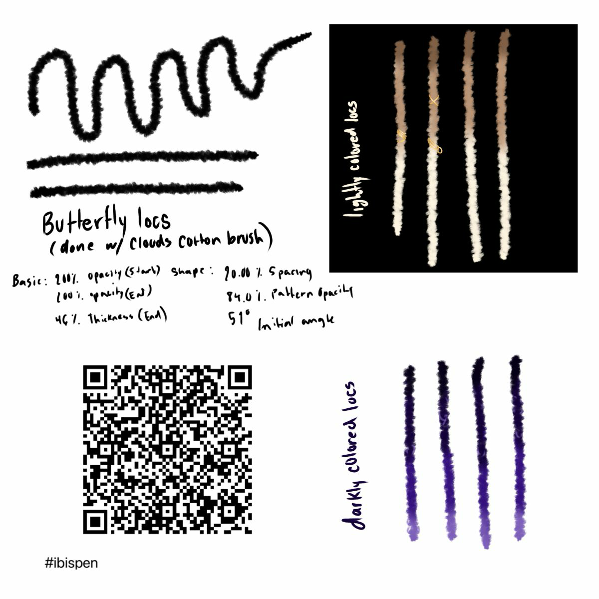 butterfly loc brush - ibisPaint