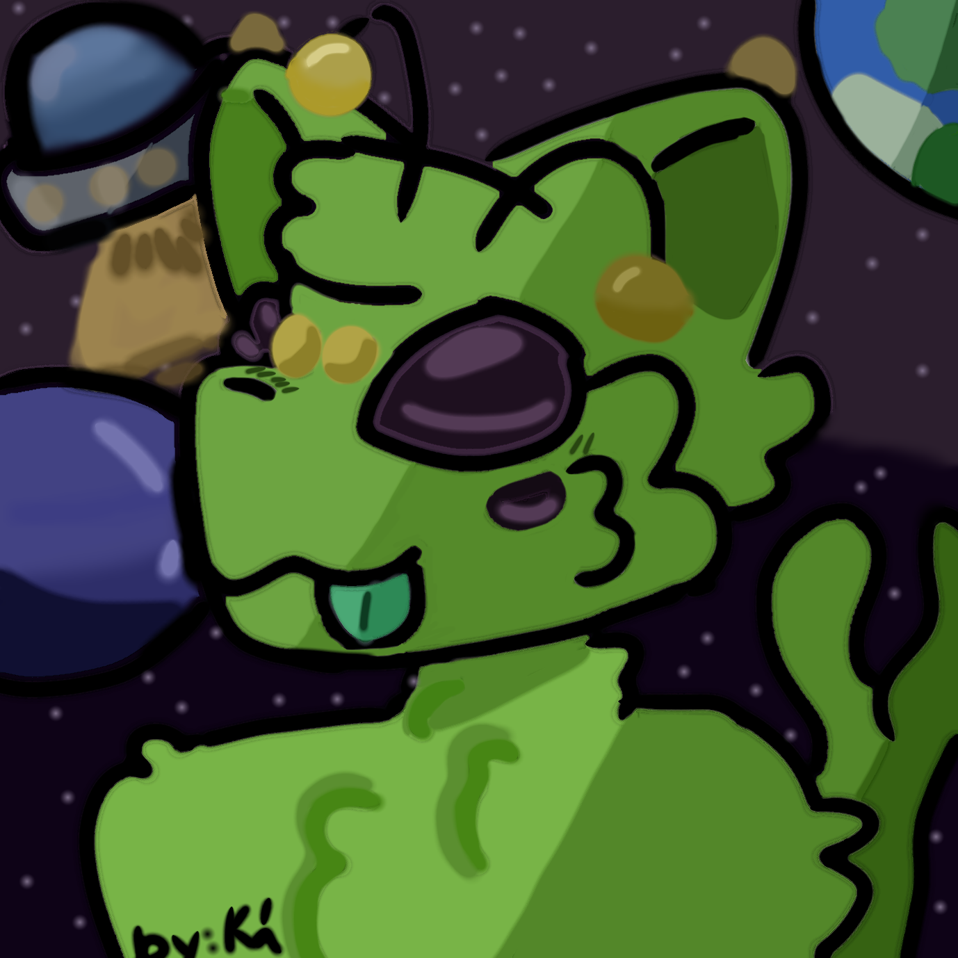 alien cat! - ibisPaint