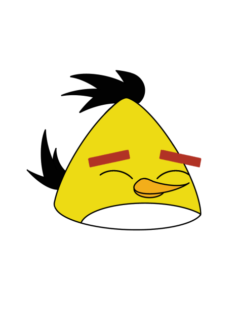 Yellow Angry Bird - ibisPaint