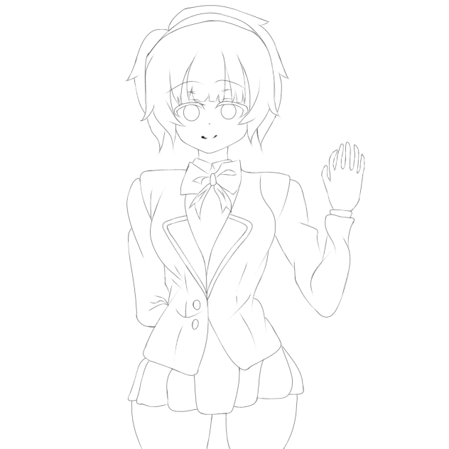 Ayami's Uniforme- line art - ibisPaint