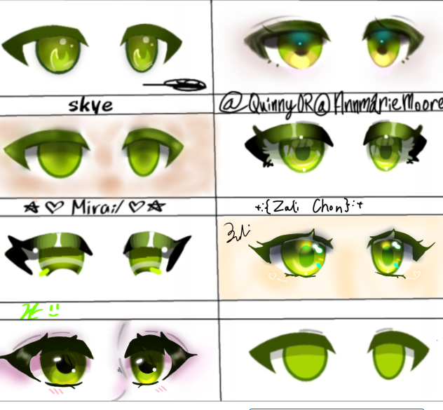 Gacha light green eyes! - ibisPaint