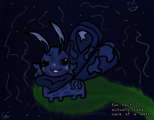 blu moth - ibisPaint