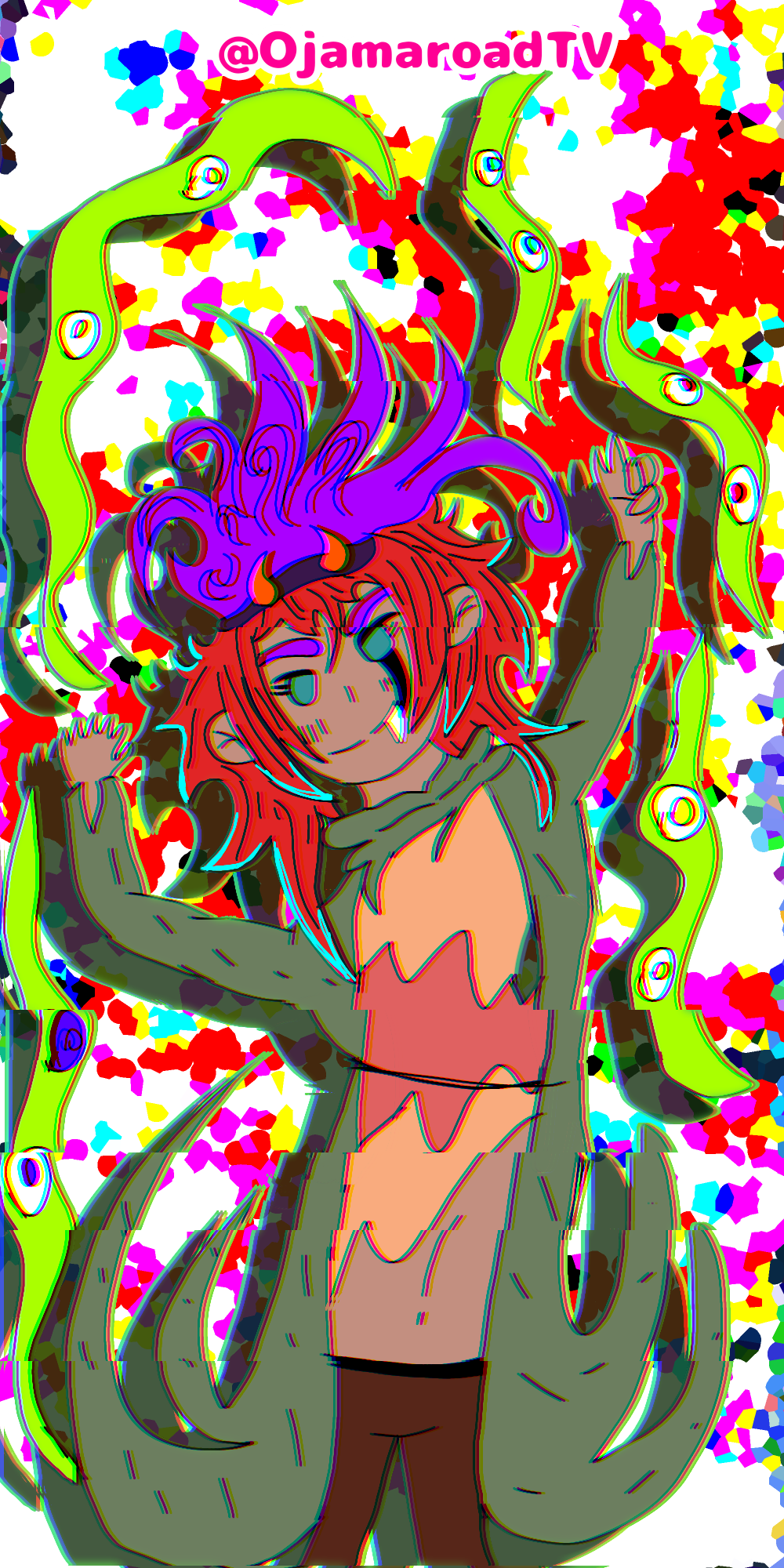 Ojamaroad and Glitch Worms - ibisPaint