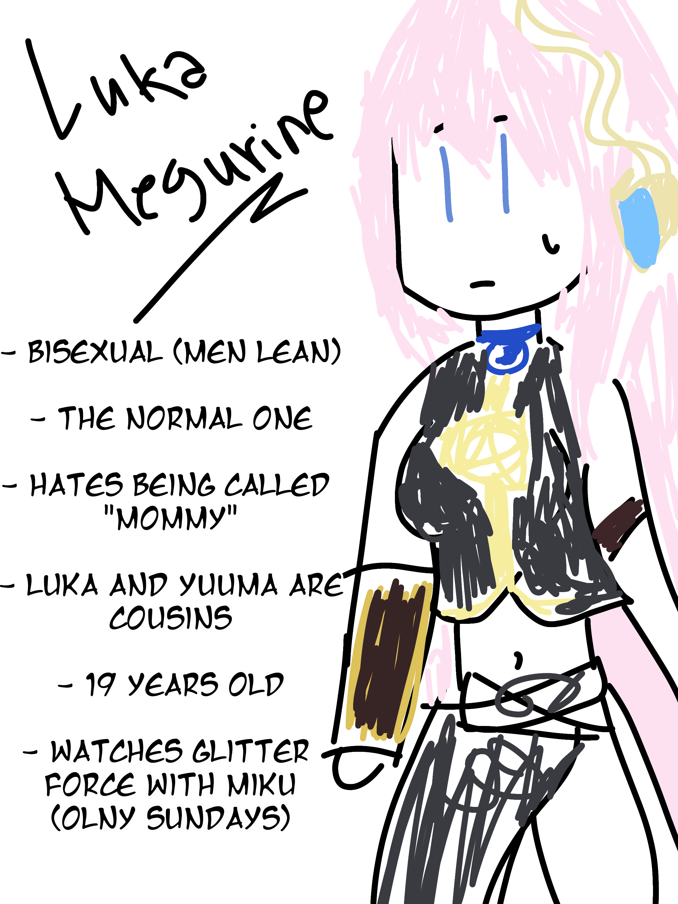 Vocaloid #5 - Megurine Luka HeadCanons - ibisPaint