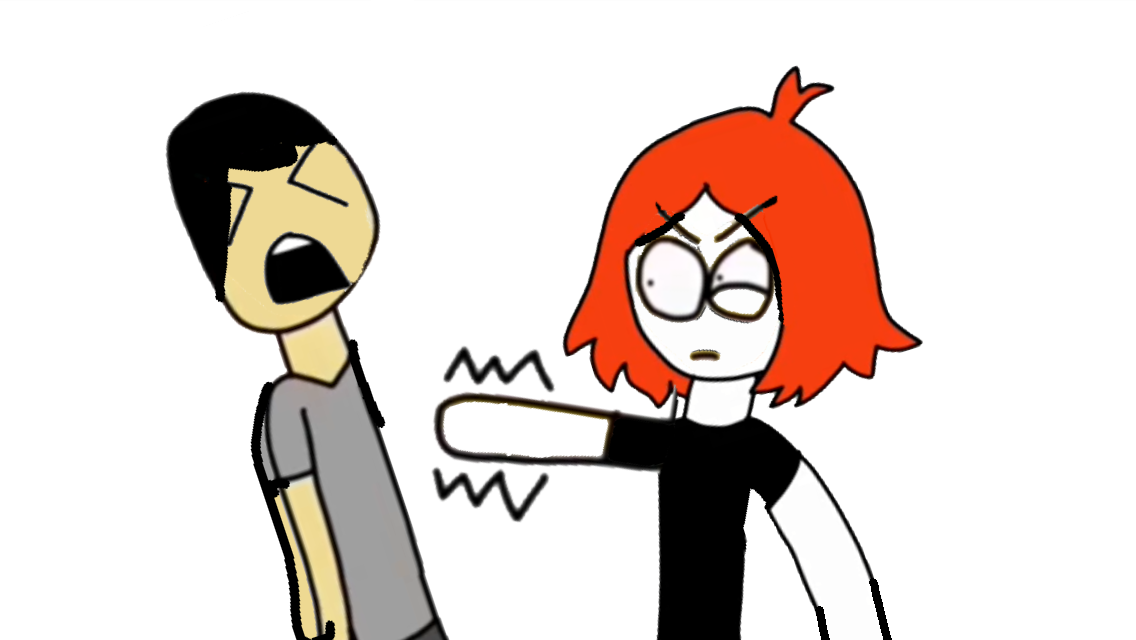 Ruby Gloom punches Kai Wang for existing - ibisPaint