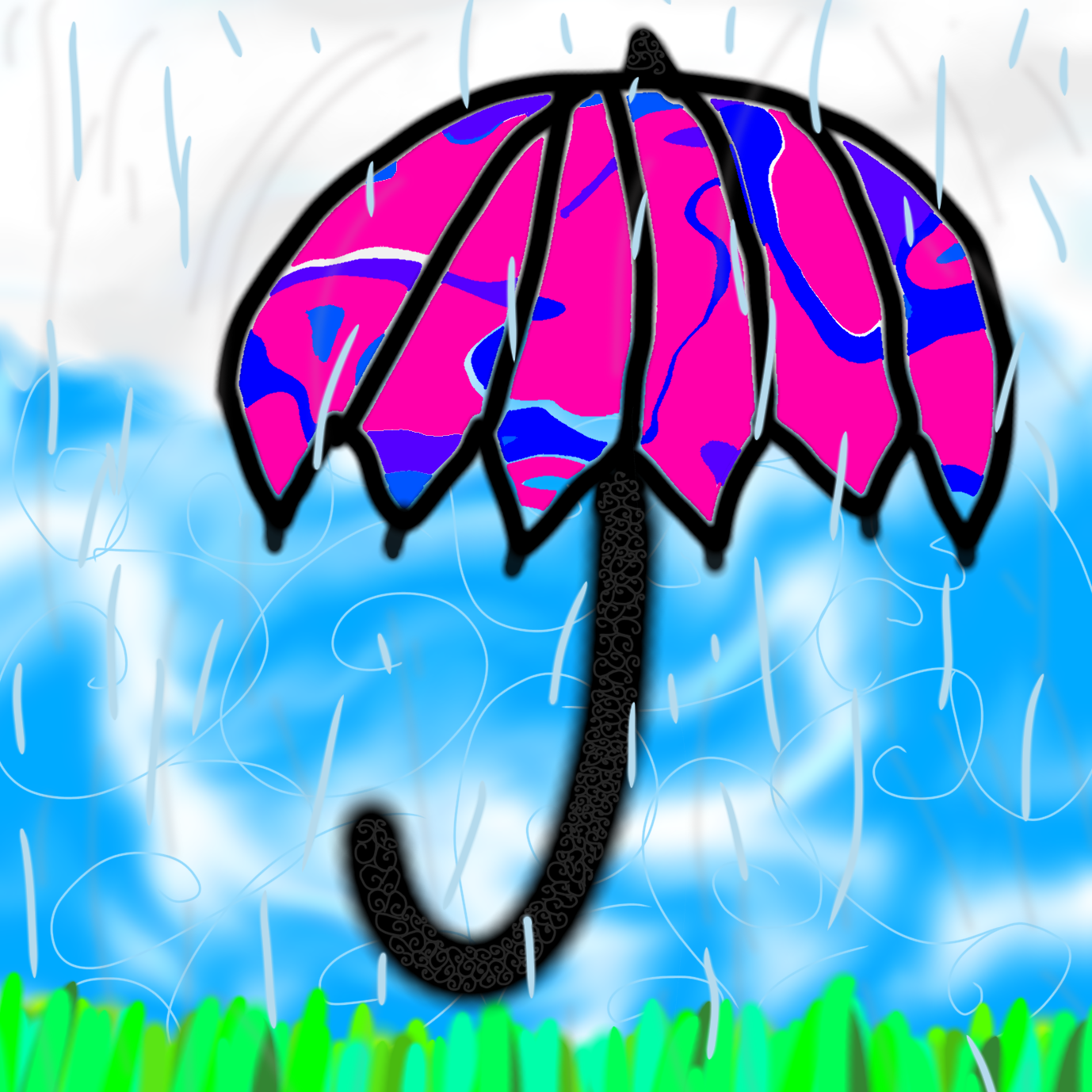 The abstract umbrella - ibisPaint