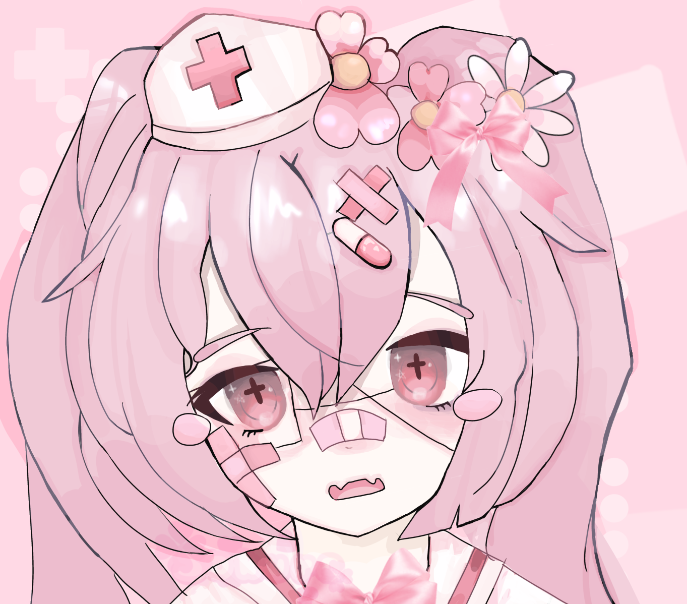 Cute nurse ♡♥︎ pink ver - ibisPaint