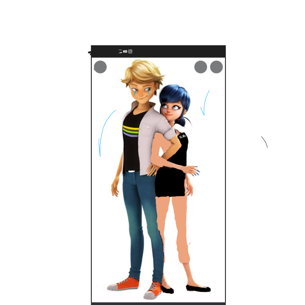 marinette y adri en igual a adrinette - ibisPaint