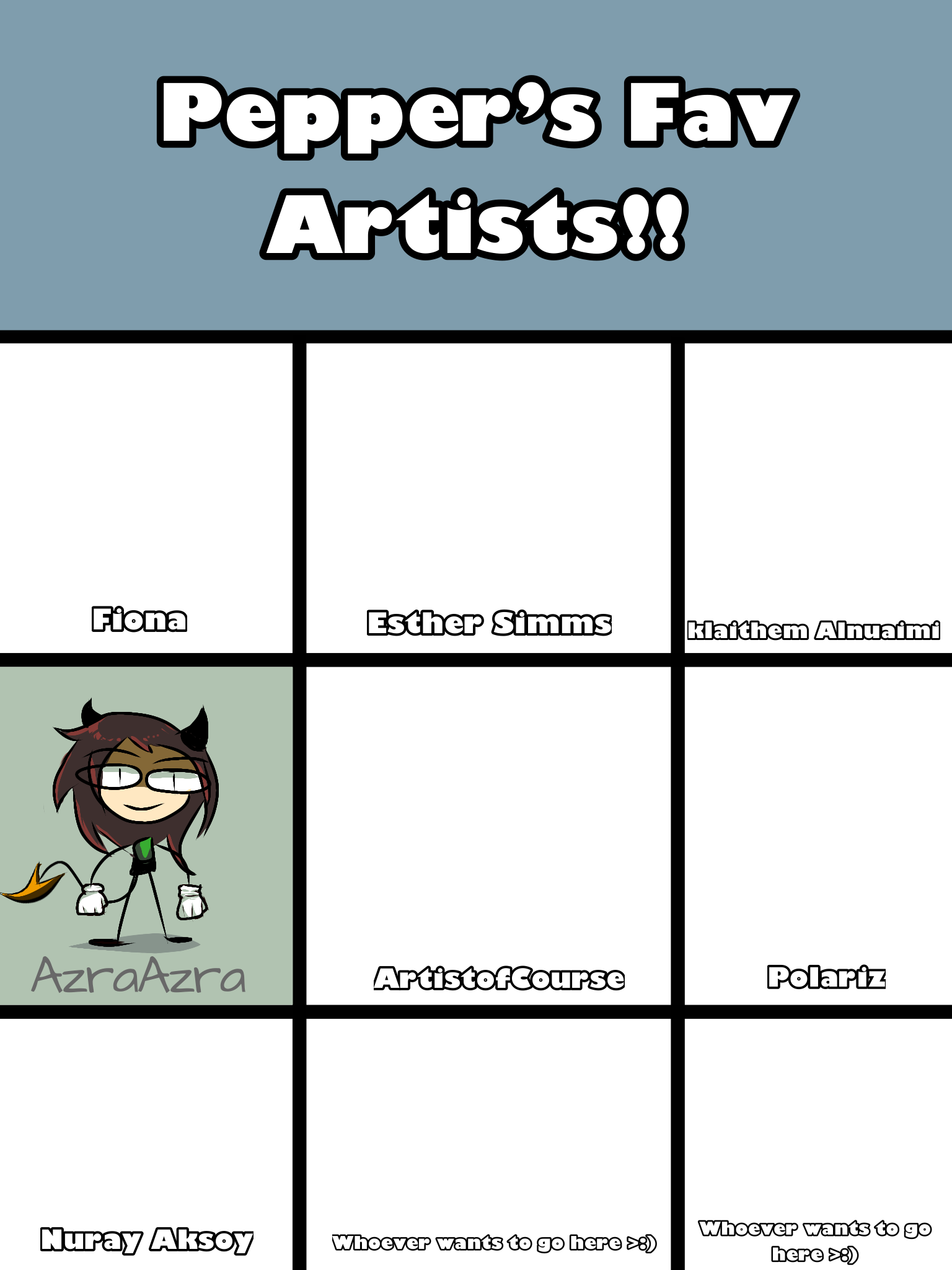 PEPPER'S FAV ARTISTSS - ibisPaint