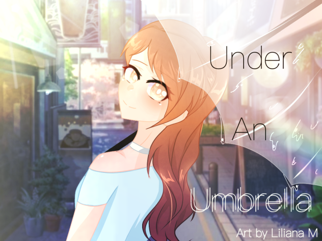Under an umbrella - ibisPaint