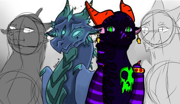 Dragon collab - ibisPaint