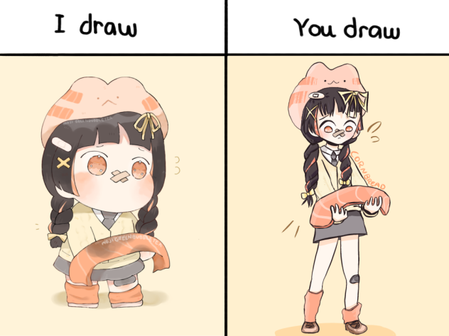 Salmon girl!! - ibisPaint