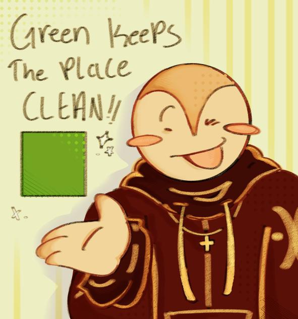 Green Keeps the Place CLEAN!! - ibisPaint
