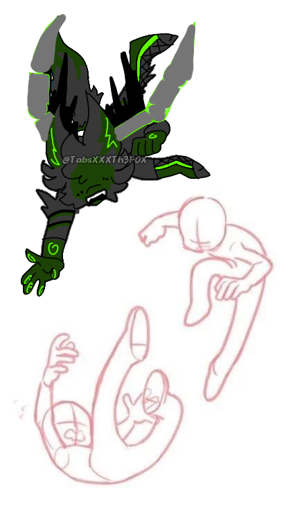 Poorly done falling collab by Tabs-me - ibisPaint