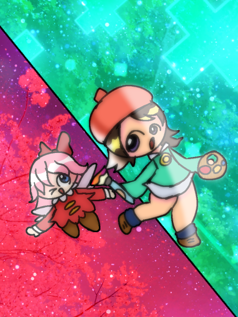 ribbon and adeleine - ibisPaint