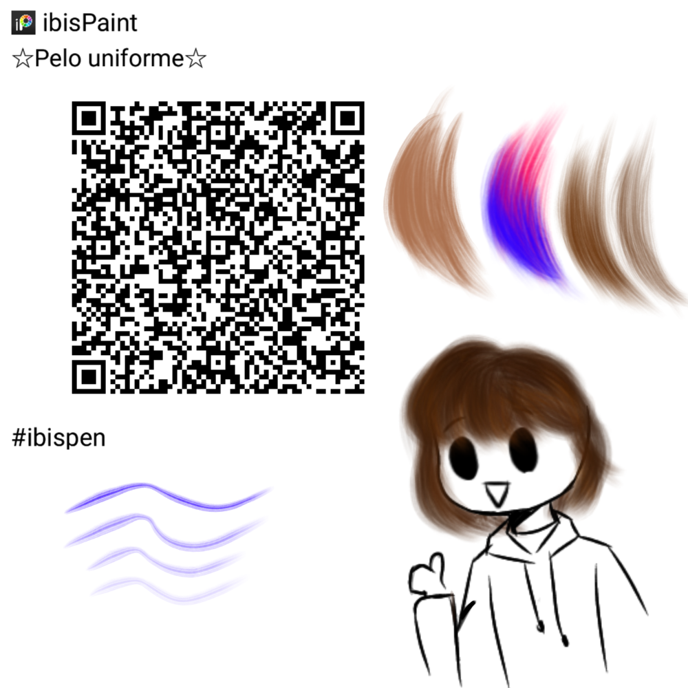 pincel pelo uniforme - ibisPaint