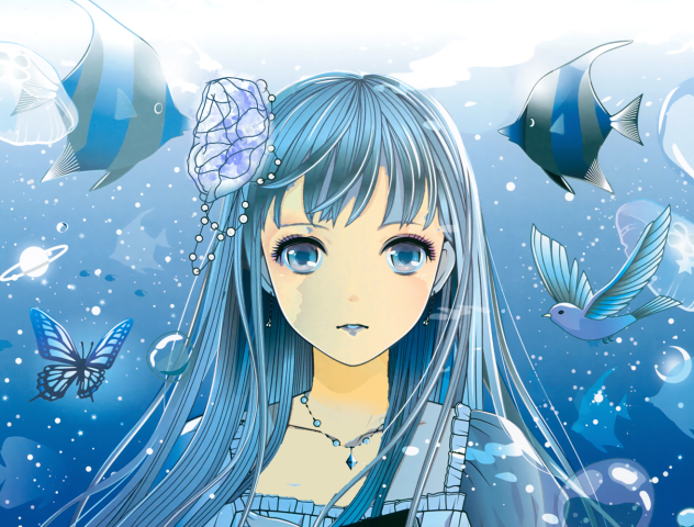 reina del azul infinito - ibisPaint