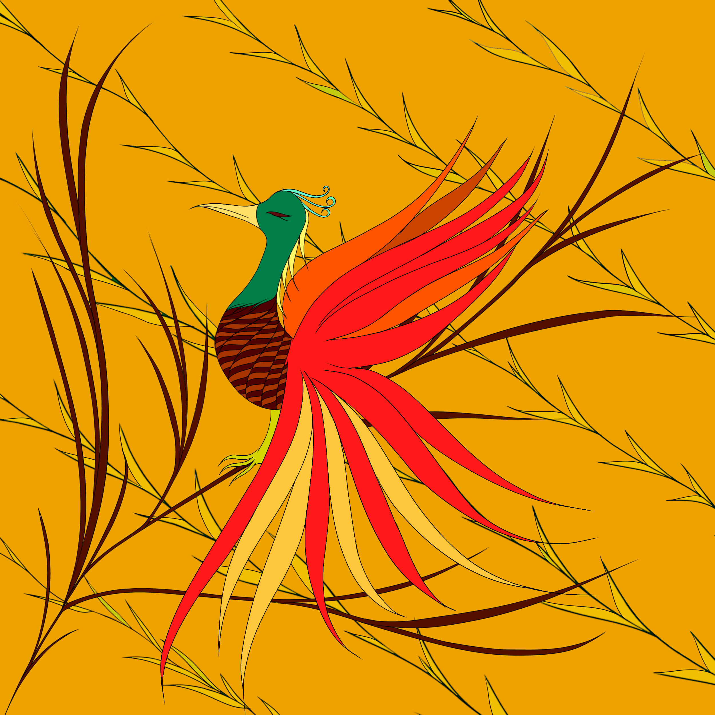 [latar belakang, batik Jawa Tengah] - ibisPaint