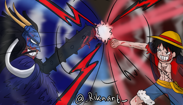 [One Piece] clash conqueror haki - ibisPaint