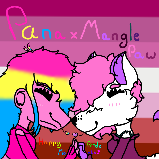 Pride Month Ship(Lesbians) ~ Paw x Pana - ibisPaint