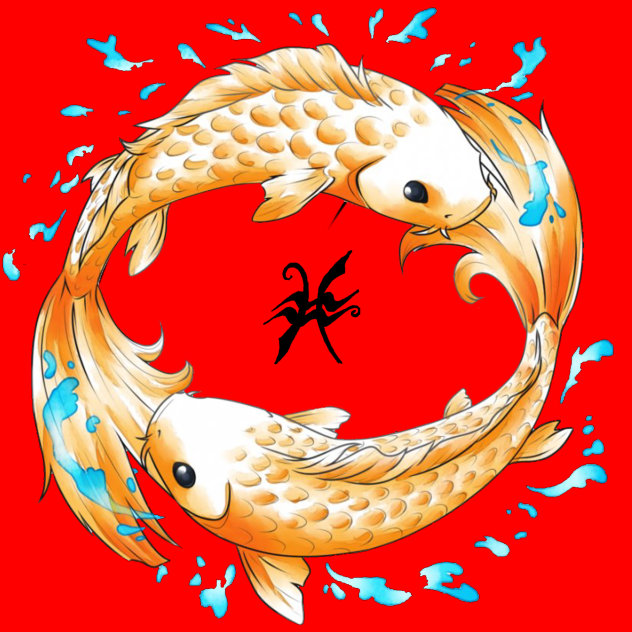 Koi Fish with Water Bearer - ibisPaint