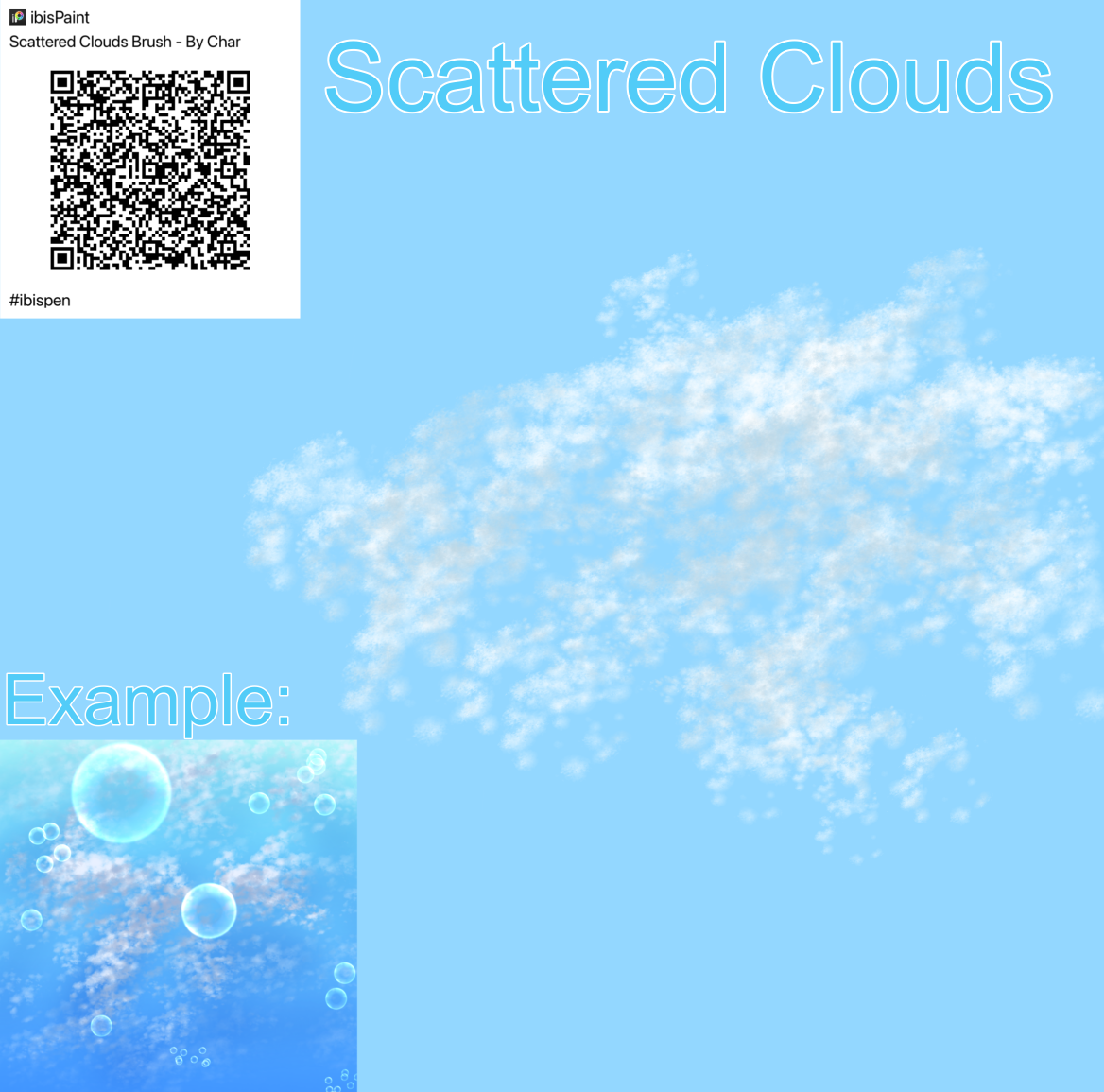 Scattered Clouds Brush - ibisPaint