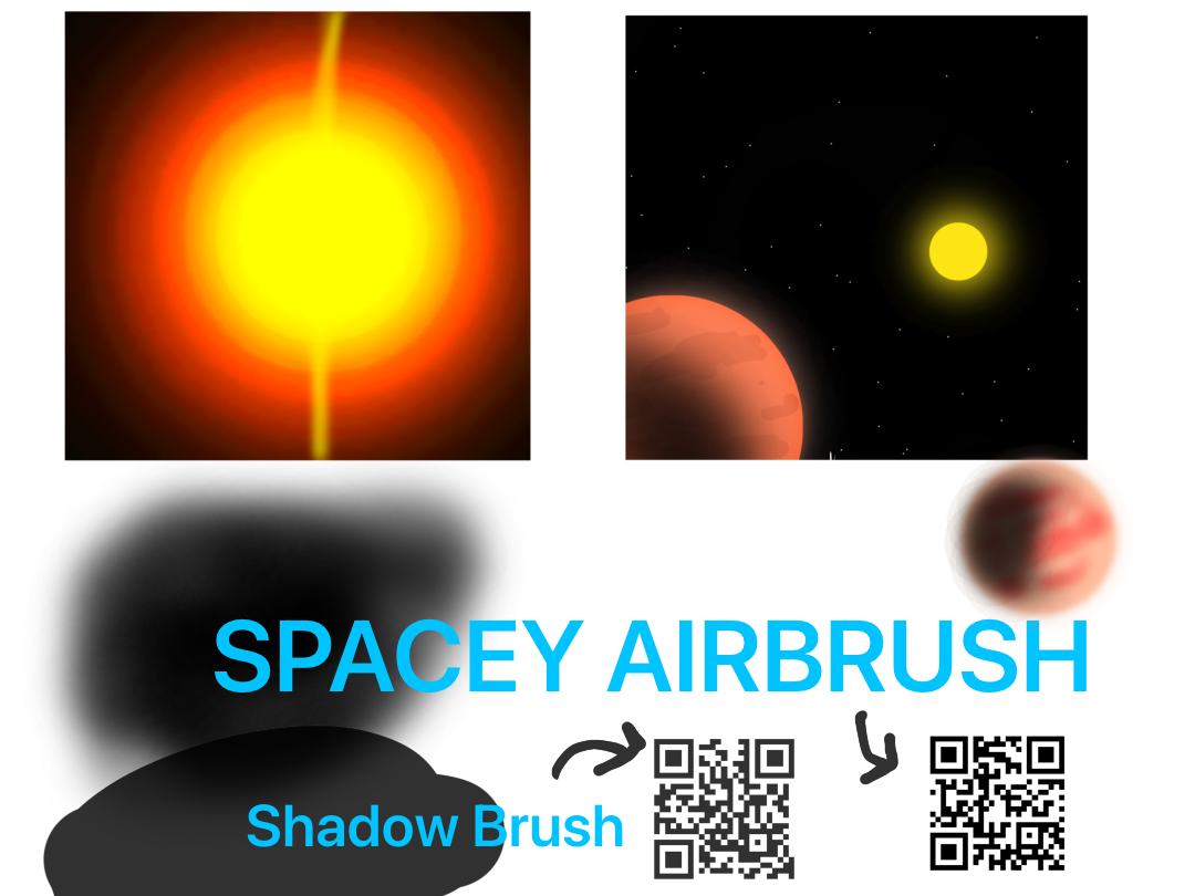 Spacey Airbrush and shadow brush!!! - ibisPaint