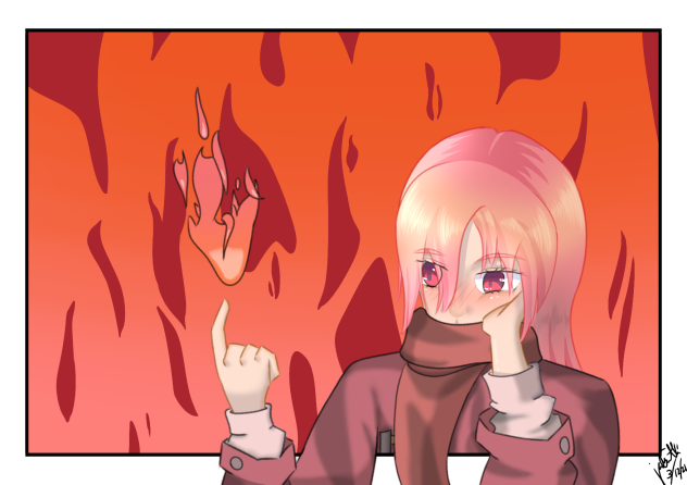 this girl is on fire - ibisPaint