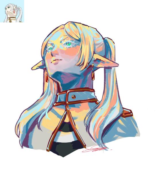 frieren looking up - ibisPaint