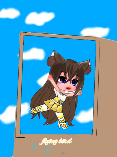 Flying bird - ibisPaint