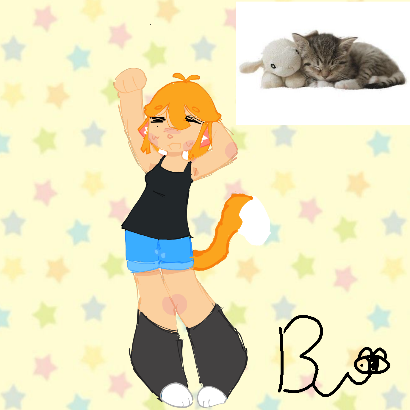 Scratch cat gijinka - ibisPaint