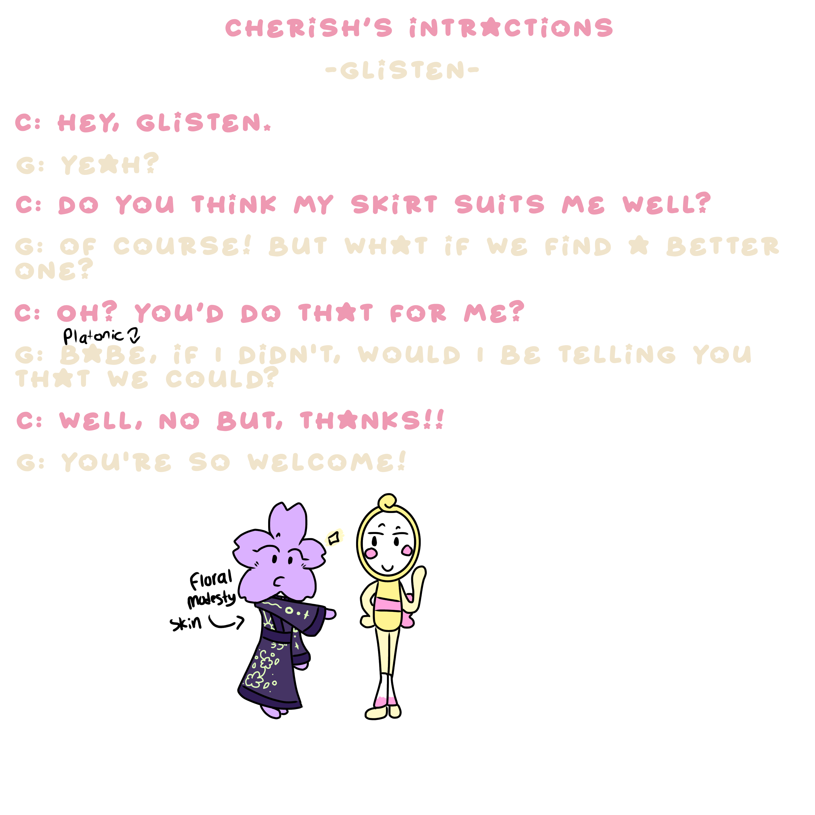 Cherish’s interactions (Glisten) - ibisPaint