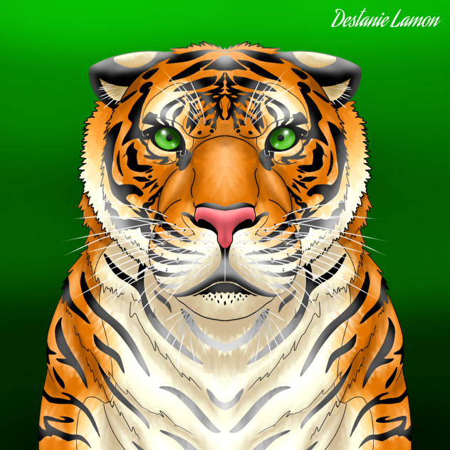 Realistic Tiger Art - ibisPaint