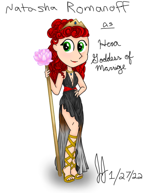 Natasha Romanoff as Hera - ibisPaint