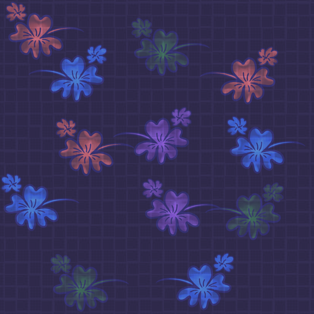 IBM1414 pattern d clovers - ibisPaint