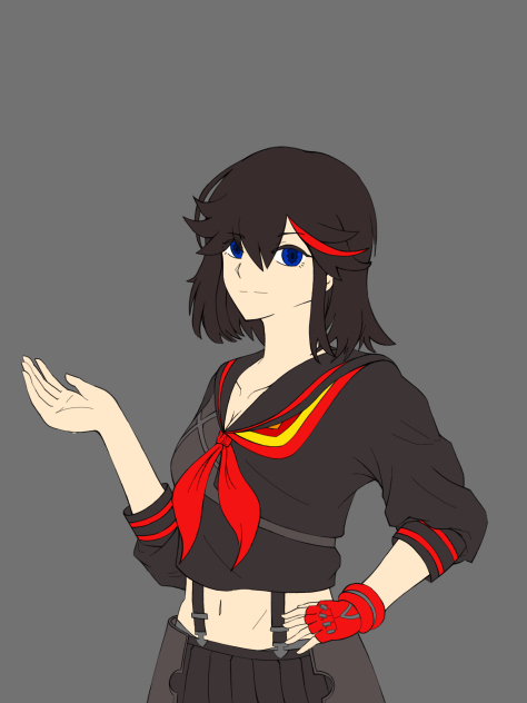 Ryuko matoi lineart improved - ibisPaint