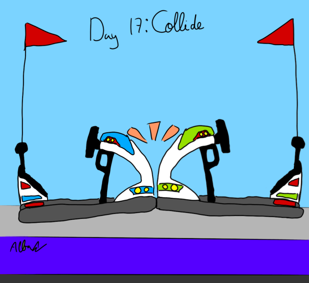 Inktober Day 17- Collide - ibisPaint