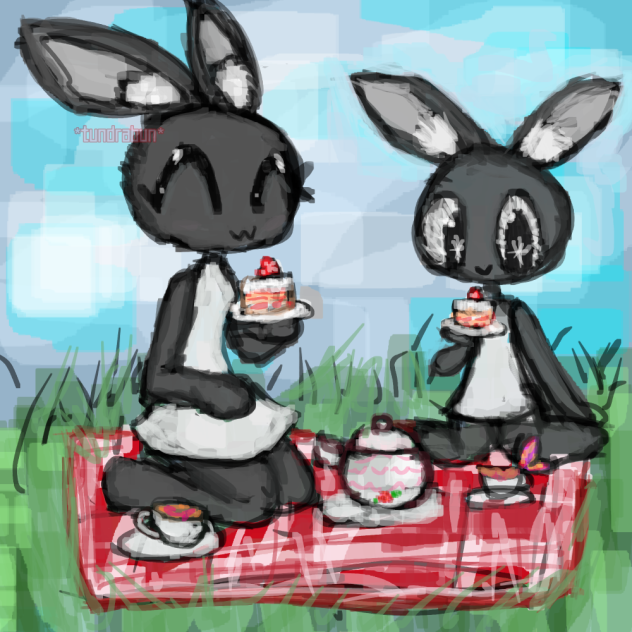 Vibri and her cousin on a picnic!! - ibisPaint