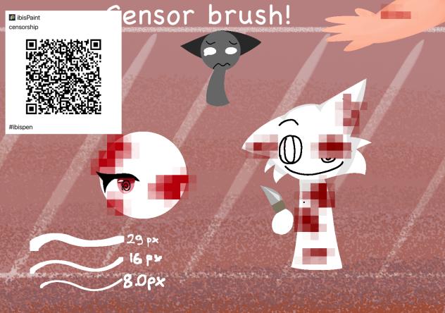 Censor brush - ibisPaint