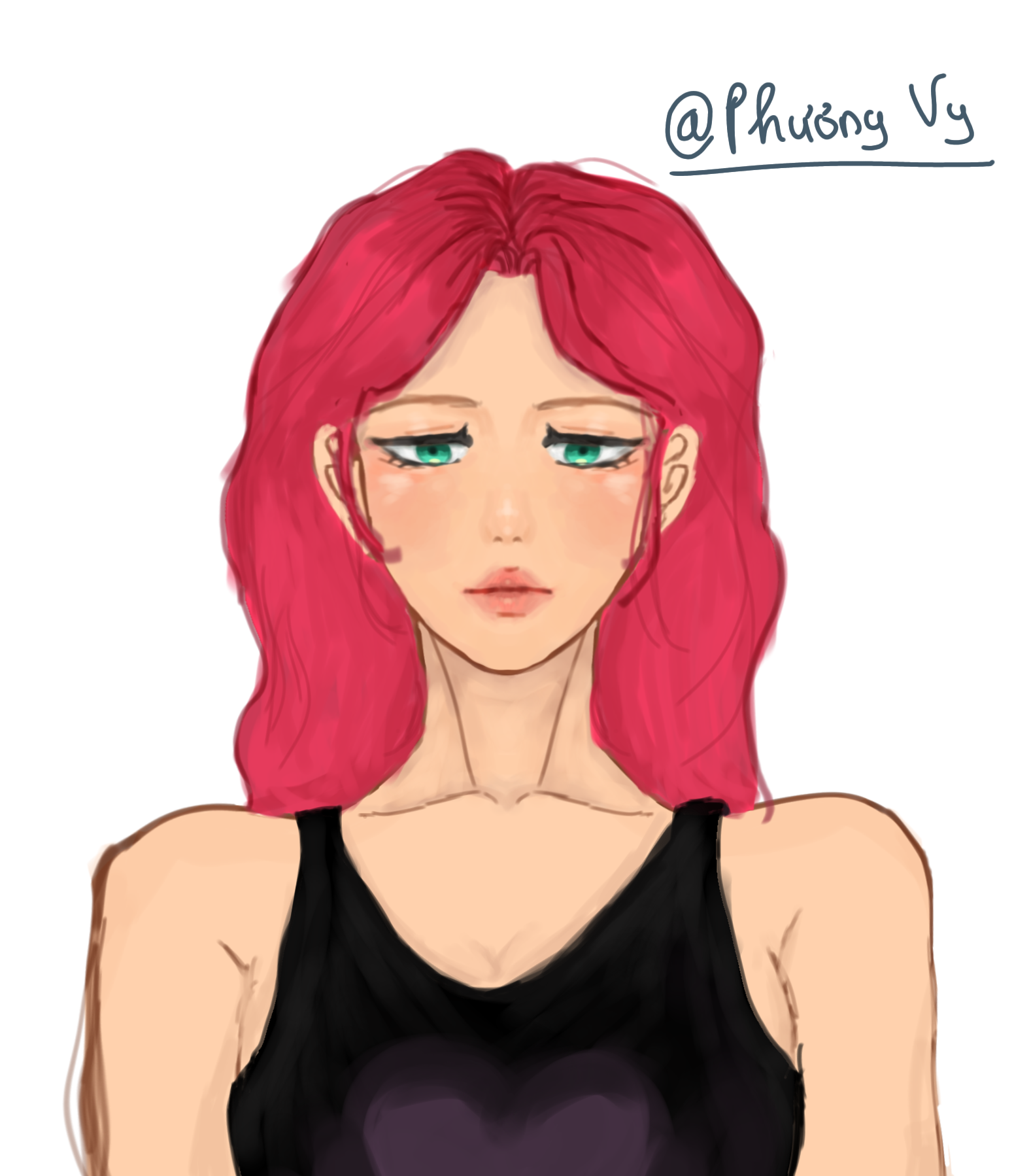 tóc đỏ - ibisPaint