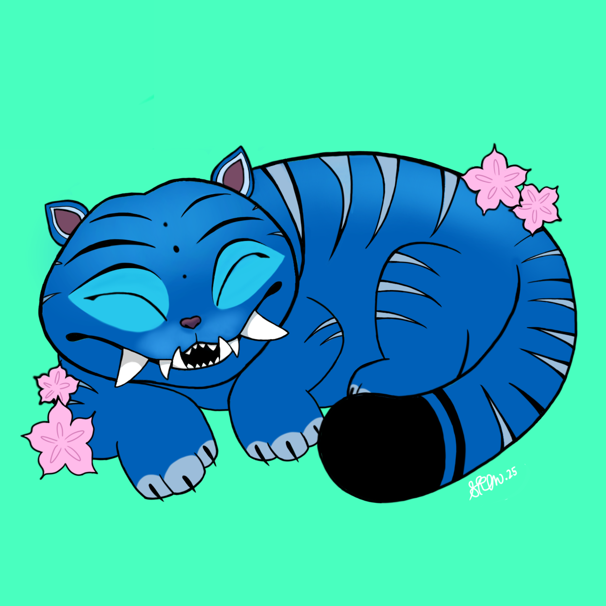 K-pop demon hunters Derpy tiger - ibisPaint