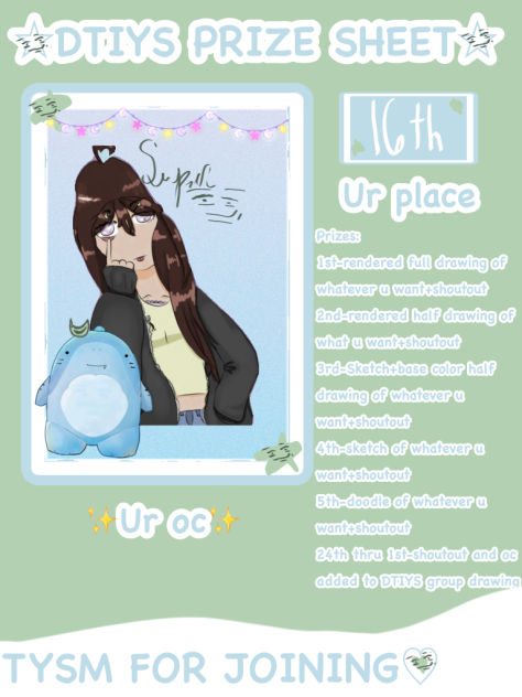 Dreamers prize sheet - ibisPaint