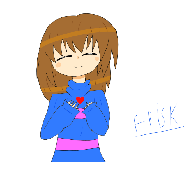 vẽ frisk(undertale) - ibisPaint