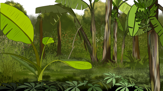 garden environment - ibisPaint