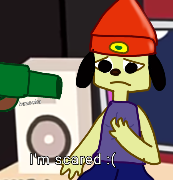 Parappa is scared - ibisPaint
