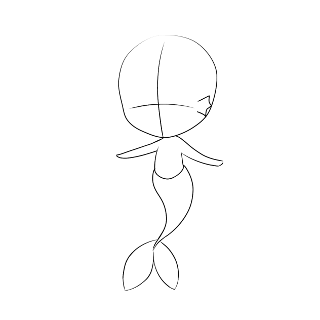 Chibi mermaid - ibisPaint