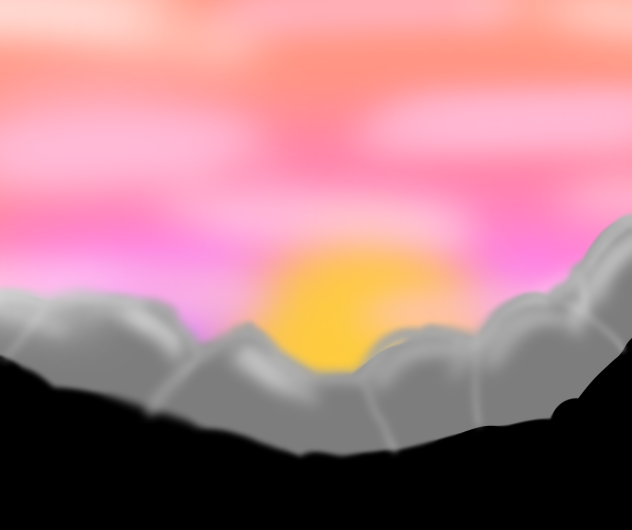 sunset background OwO - ibisPaint