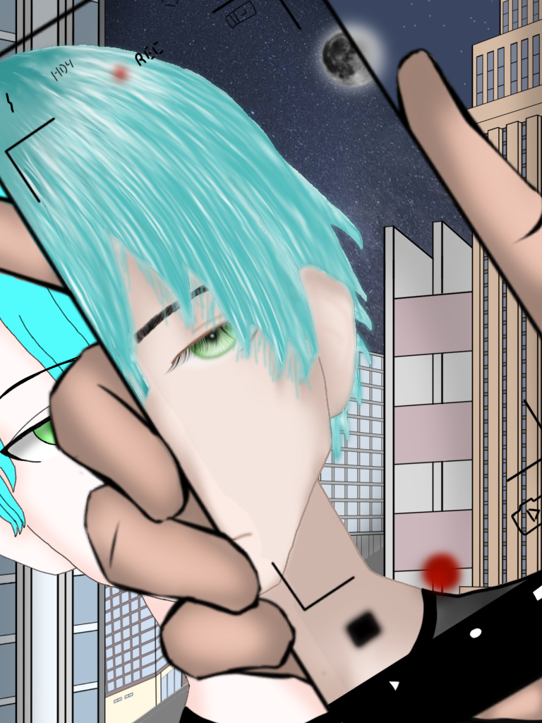 Foto en la noche - ibisPaint