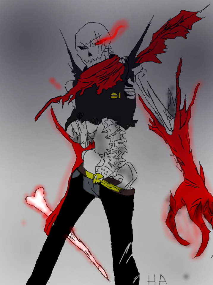 Underfell Papyrus - ibisPaint