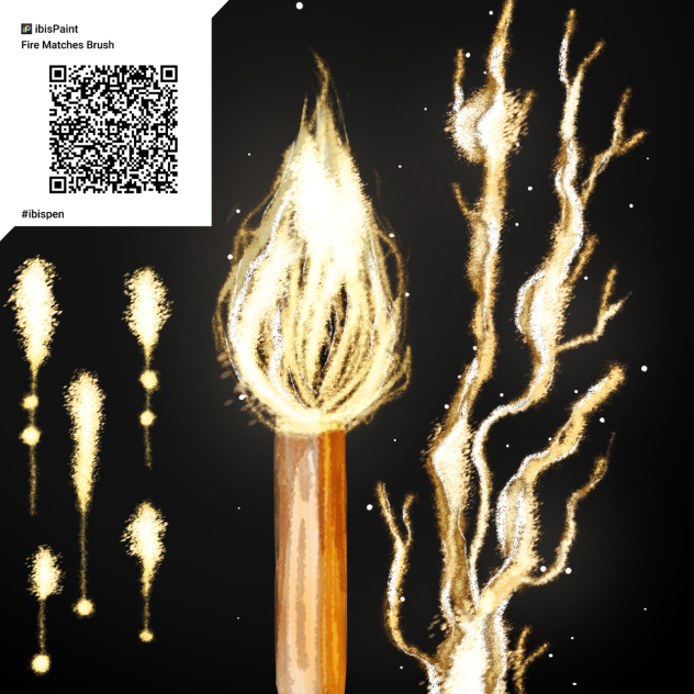 Fire Matches Brush - ibisPaint